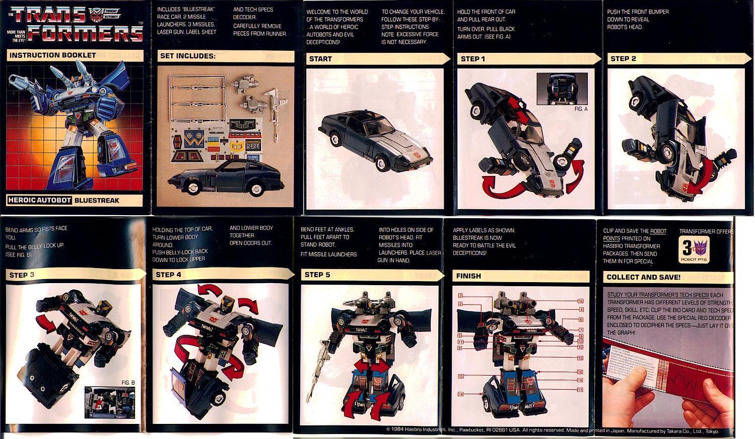 Bluestreak (G1)/toys - Transformers Wiki